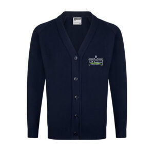 White Waltham Academy School Navy Cardigan - School Uniform